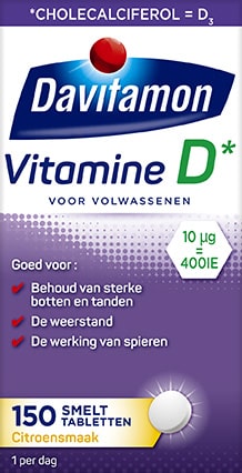 Davitamon Vitamine D voor volwassenen 150 smelttabletten | Davitamon