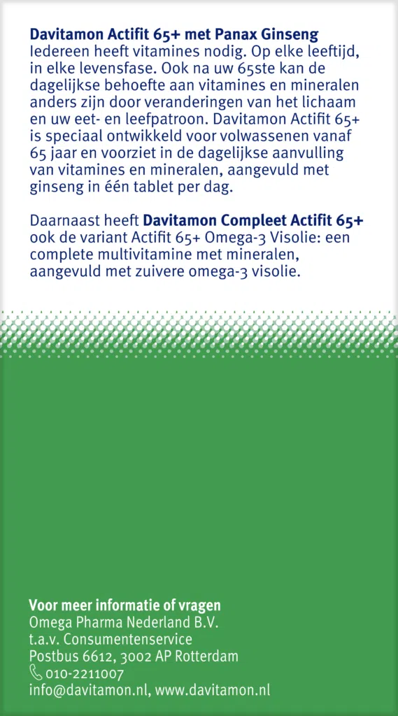 Davitamon Actifit 65+ tabletten