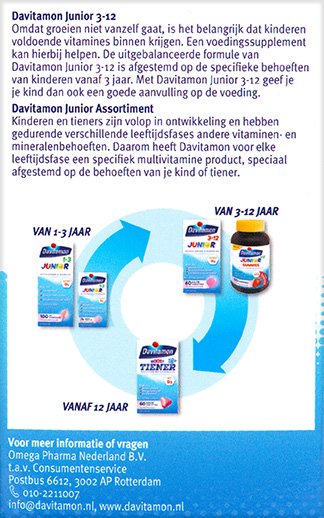 Davitamon Junior 3+ Banaan 120 KauwVitamines | Davitamon