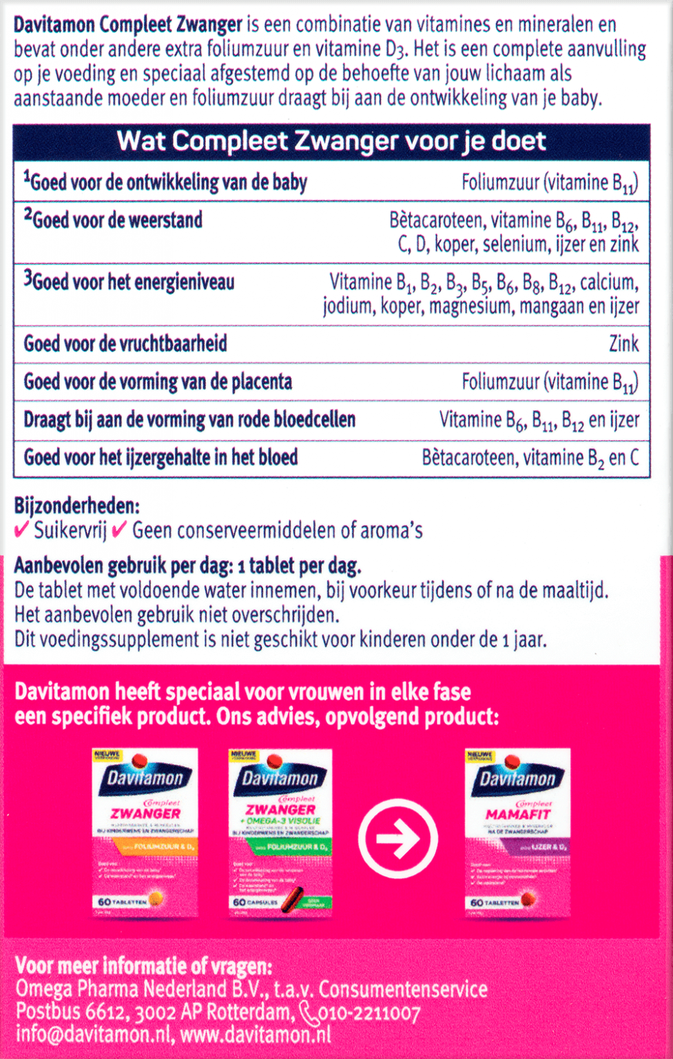 Davitamon Compleet Mama: goed voor de ontwikkeling van je baby