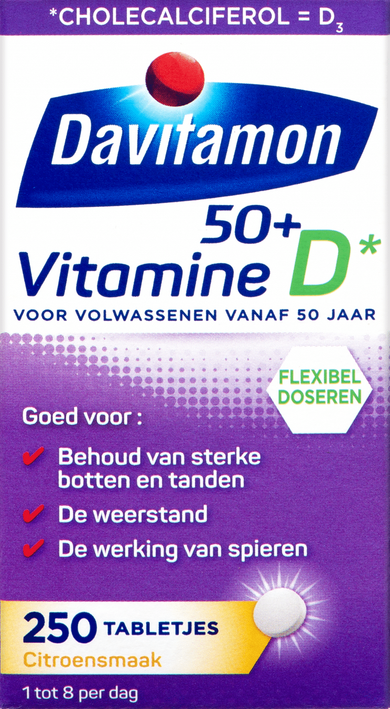 Davitamon Vitamine D 50+: voor behoud van sterke botten