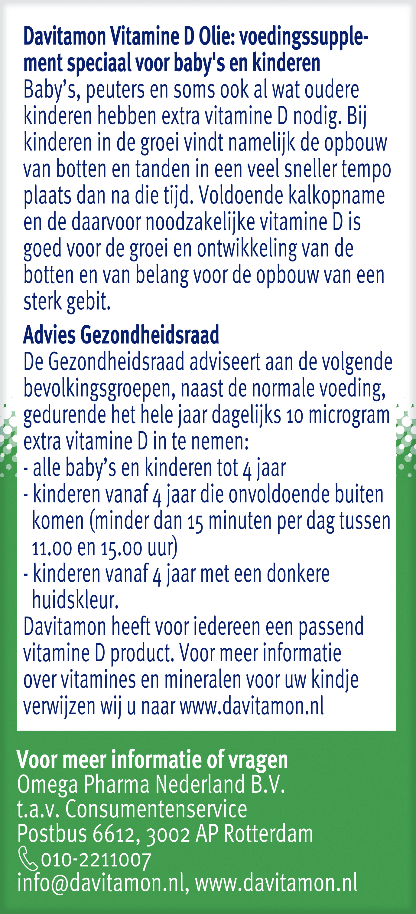 Davitamon Vitamine D Olie: voor baby en kind | Davitamon