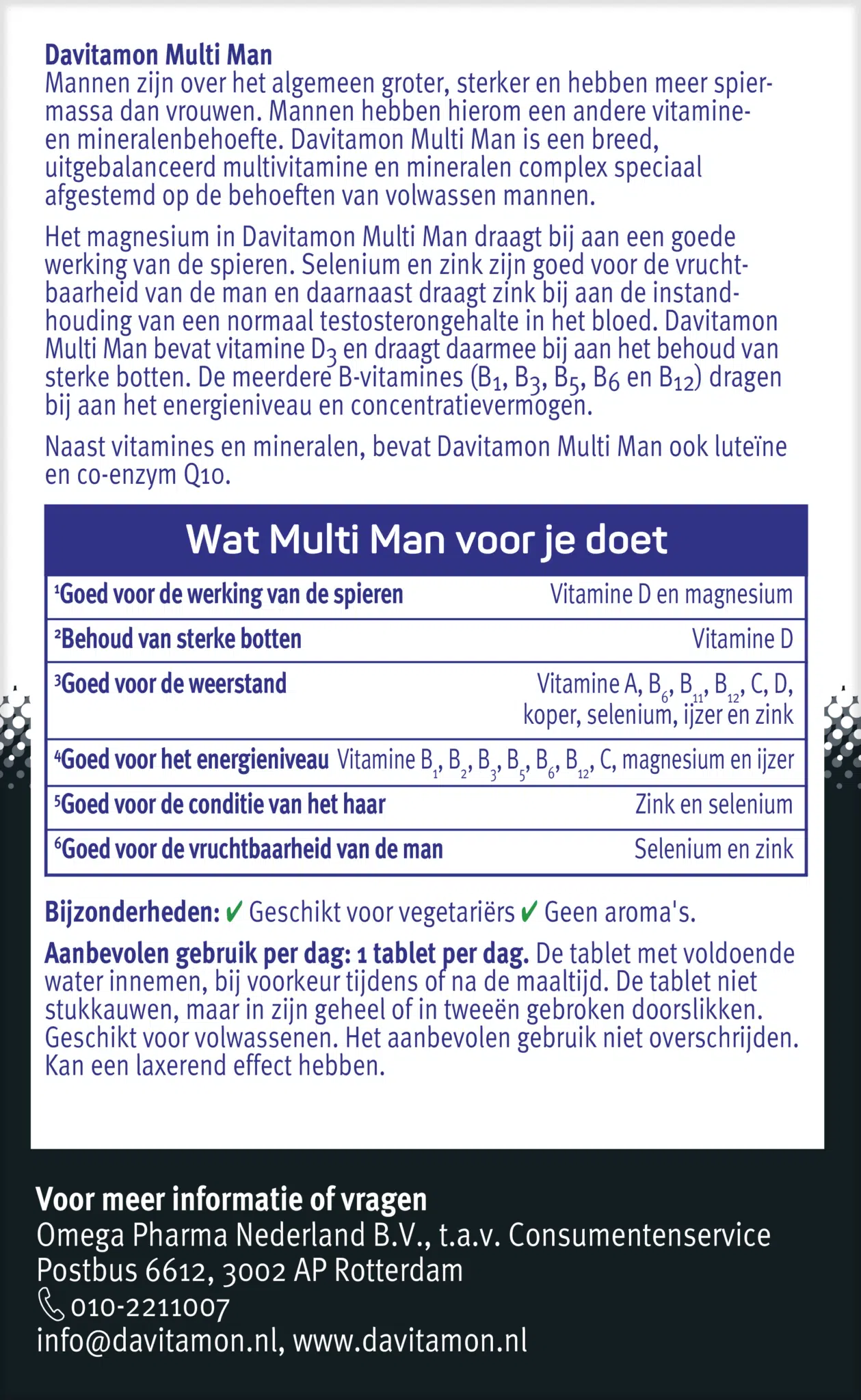 Davitamon Multi Man | Multivitamine voor mannen