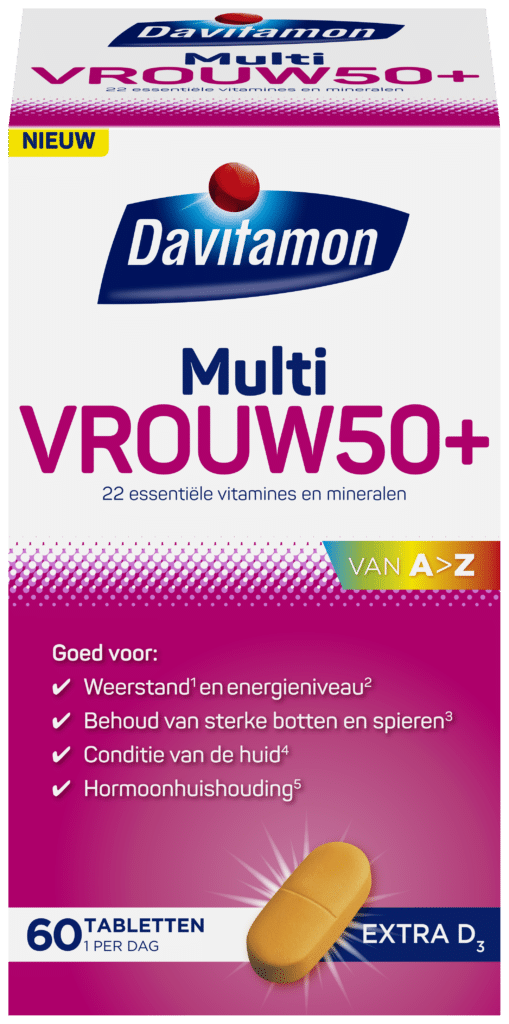 Davitamon Multi Vrouw 50+: een complete multivitamine.